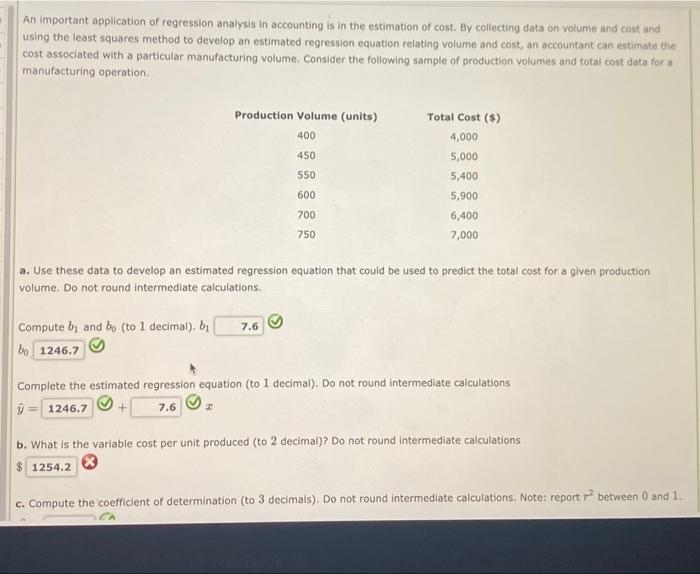 solved-an-important-application-of-regression-analysis-in-chegg