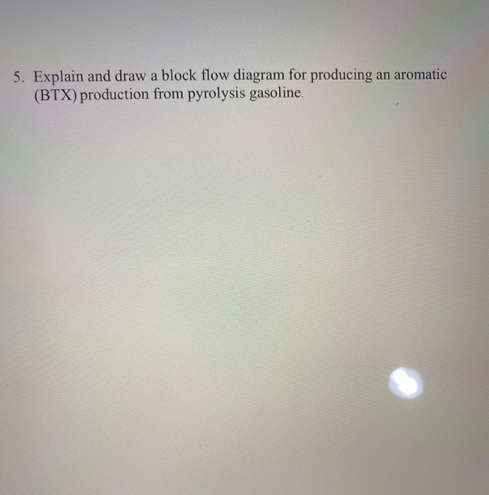 Solved 5. Explain and draw a block flow diagram for | Chegg.com