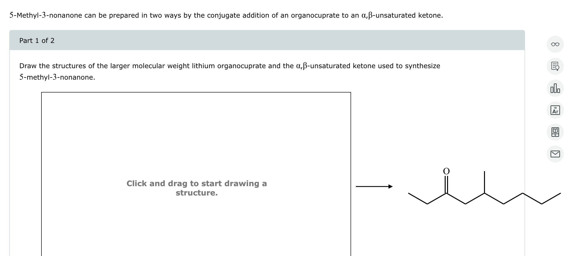 Solved 5-Methyl-3-nonanone can be prepared in two ways by | Chegg.com