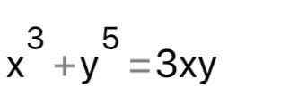 Solved x3+y5=3xy | Chegg.com