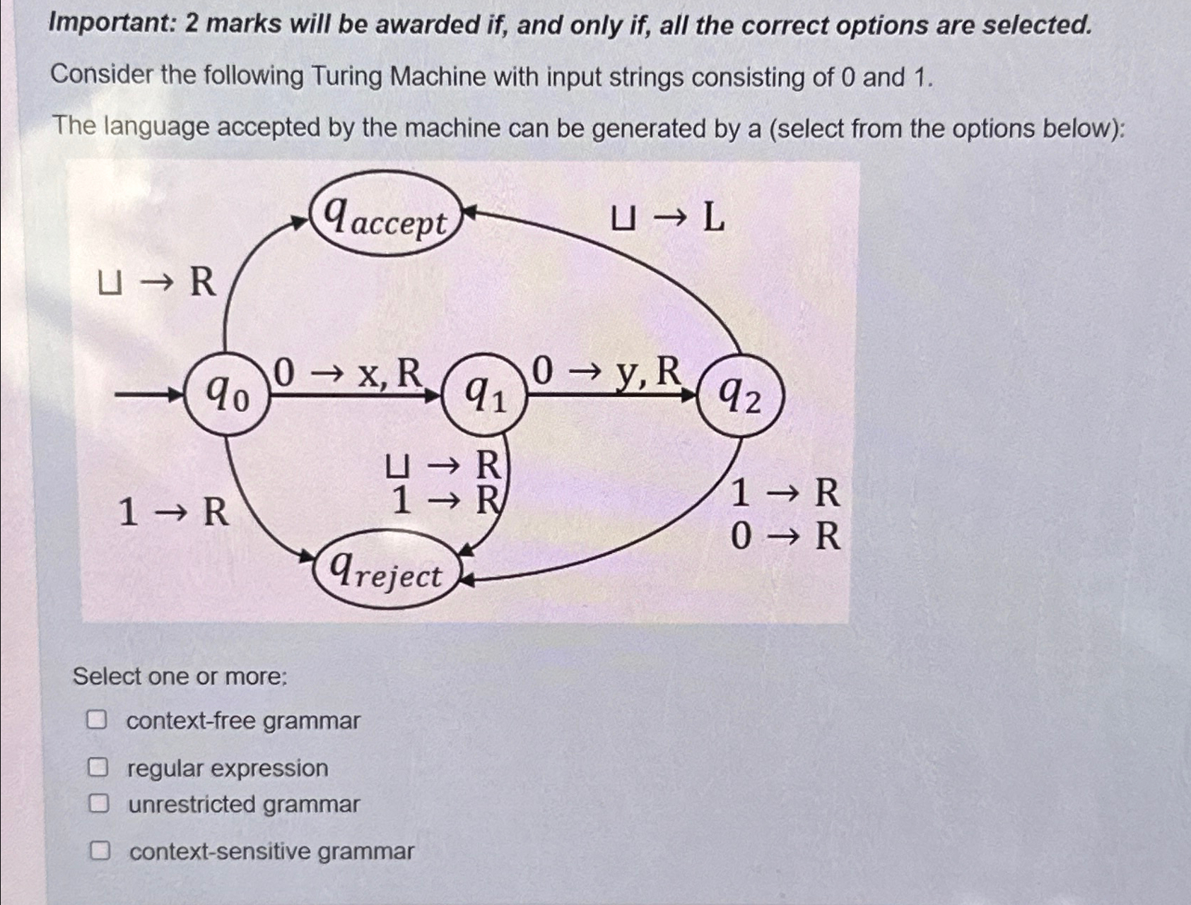 Solved Important: 2 ﻿marks will be awarded if, ﻿and only if, | Chegg.com