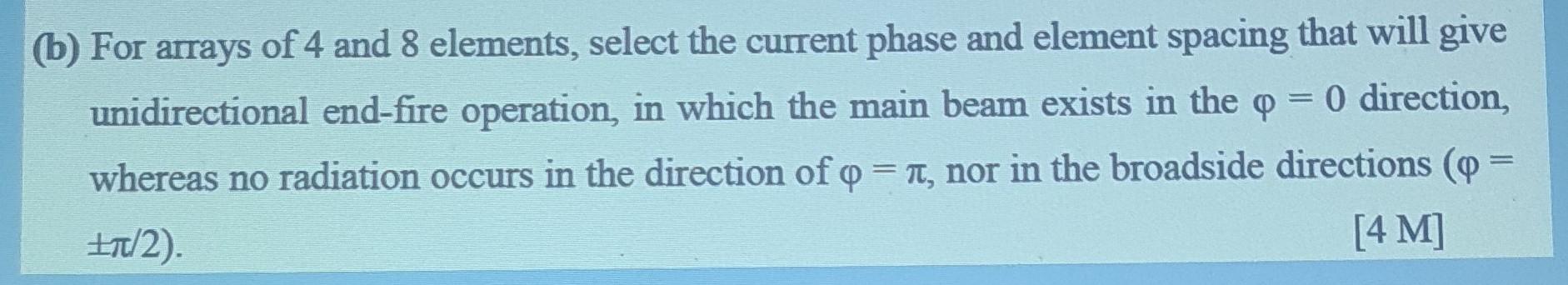 Solved (b) For arrays of 4 and 8 elements, select the | Chegg.com