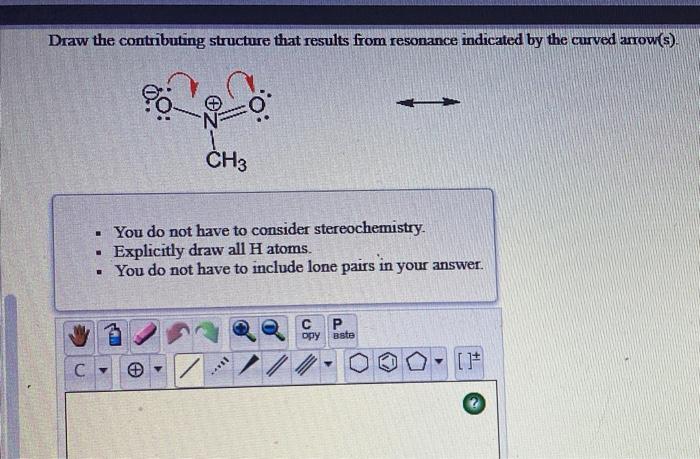 Solved Draw the contributing structure that results from | Chegg.com