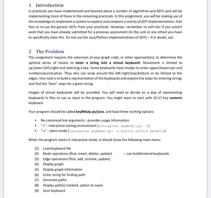Solved 1 Introduction In practicals you have implemented and | Chegg.com