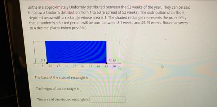 Solved Births are approximately Uniformly distributed | Chegg.com