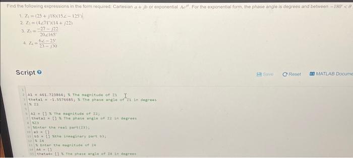 Solved 1.z1=025+j18×15