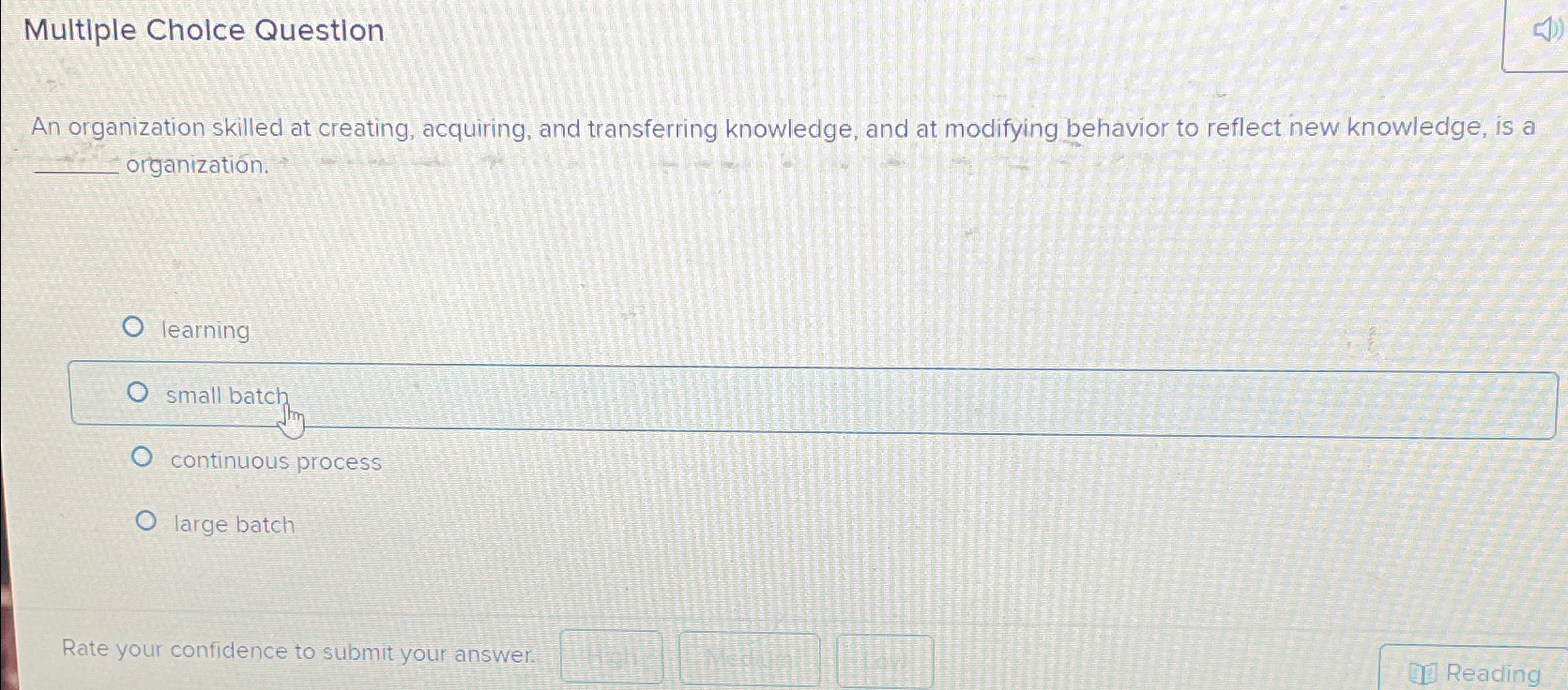 Solved Multiple Cholce QuestionAn organization skilled at | Chegg.com