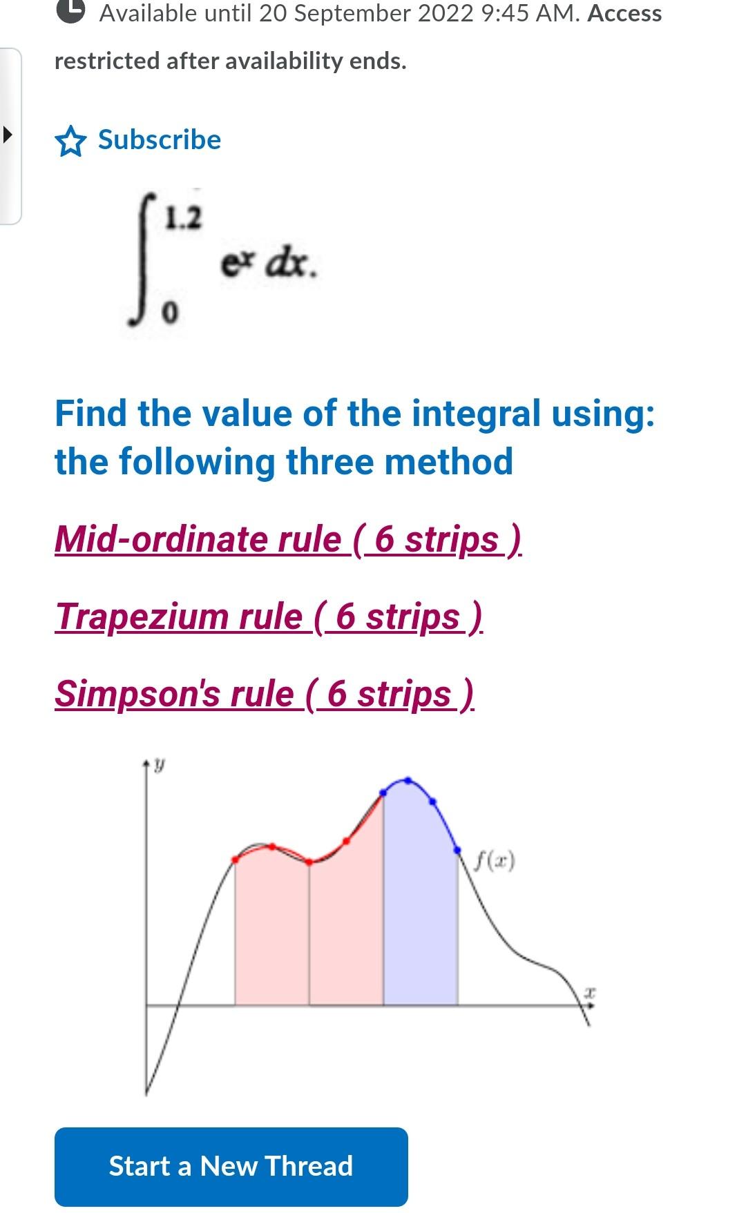 Solved 5 Available until 20 September 2022 9:45 AM. Access | Chegg.com