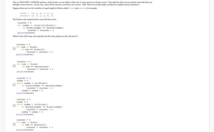Solved This is a MULTIPLE ANSWER question, which means you | Chegg.com