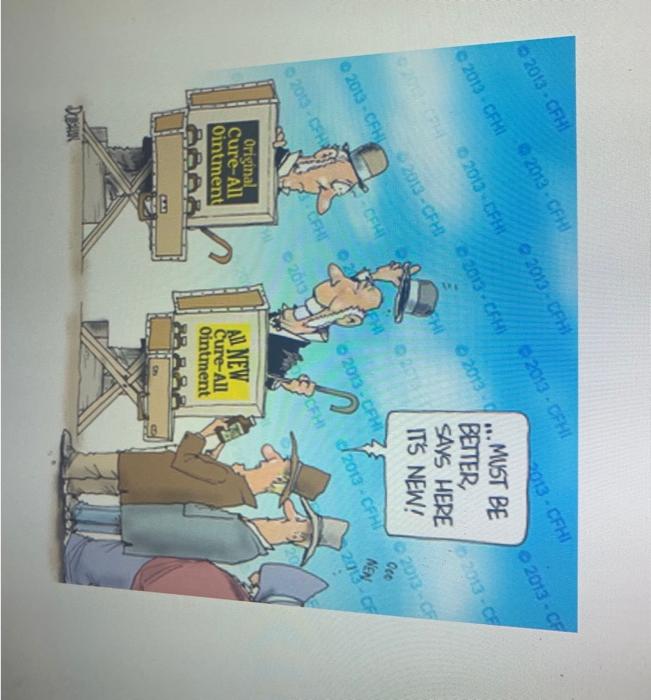 Solved This picture is an example of the fallacy of novelty | Chegg.com