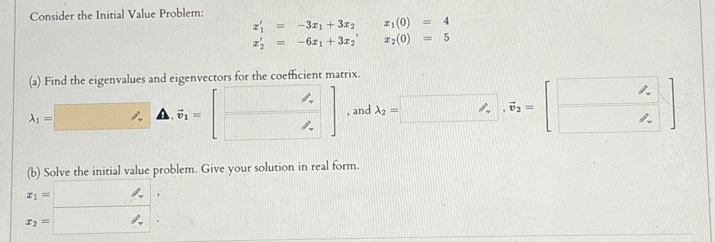 Consider the Initial Value | Chegg.com