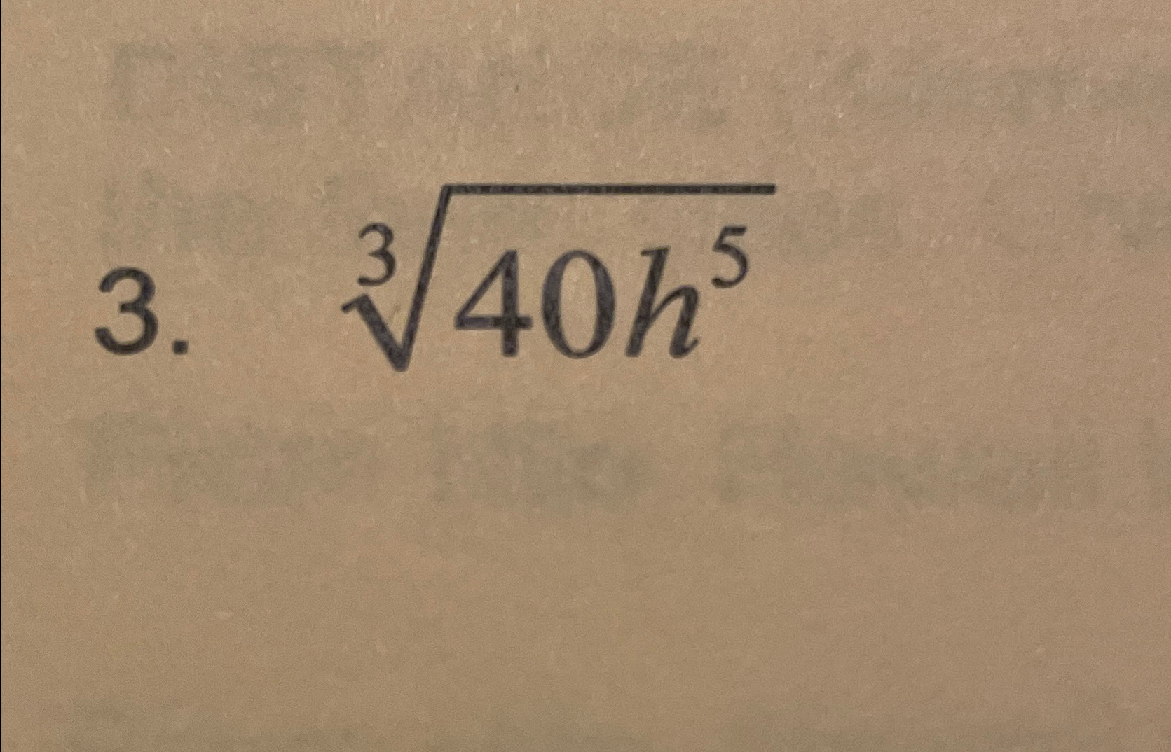 Solved 40h53 ﻿simplify the radical by using prime | Chegg.com