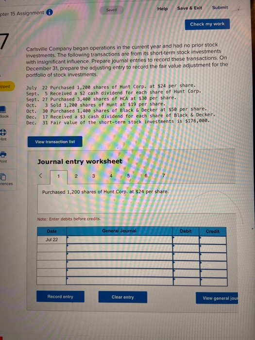 Solved Saved Help Submit Save & Exit pter 15 Assignment | Chegg.com Solved Saved Help Submit Save & Exit pter 15 Assignment | Chegg.com