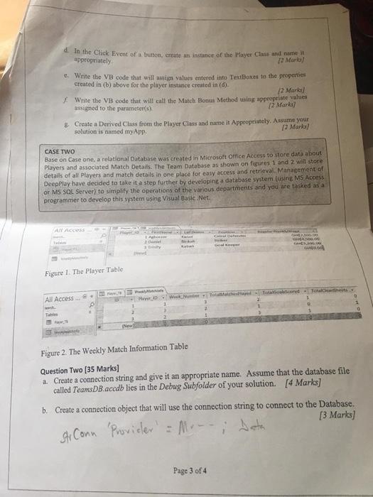 1. In the Click Bvent of a tuatoon, create an | Chegg.com