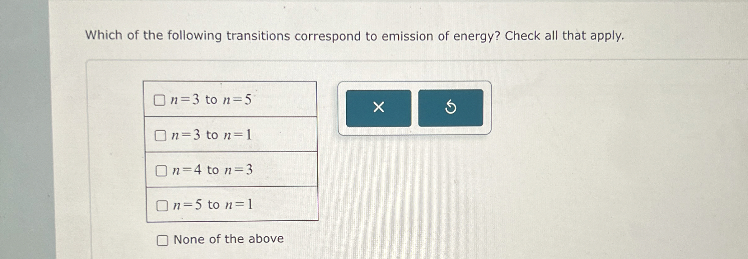 Solved Which of the following transitions correspond to | Chegg.com