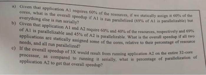 Solved A company has just bought a new 32-core processor, | Chegg.com