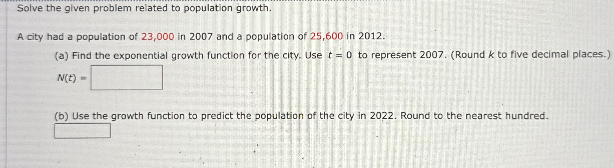 Solved Solve the given problem related to population | Chegg.com