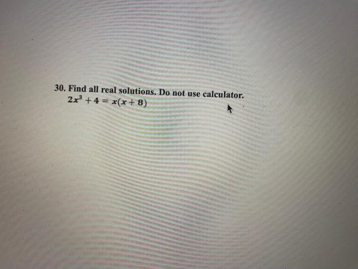 Solved 36. Solve each equation by hand. Do not use a | Chegg.com