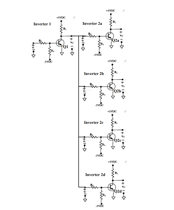 Solved : For the transistor in the logical inverter circuits | Chegg.com