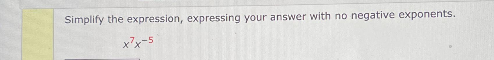 Solved Simplify the expression, expressing your answer with | Chegg.com