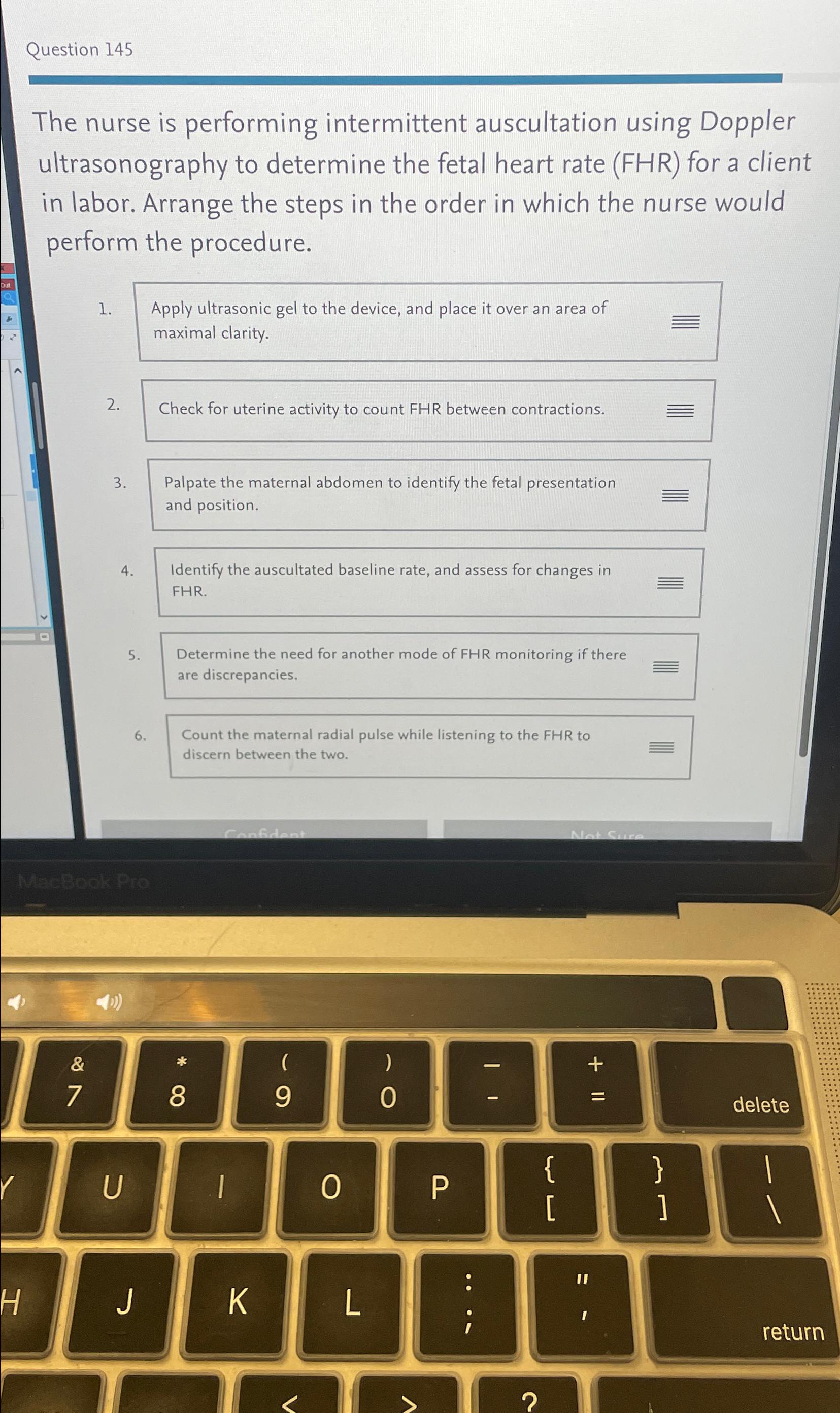 Solved Question 145The nurse is performing intermittent | Chegg.com