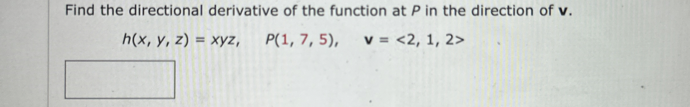 Solved Find the directional derivative of the function at P | Chegg.com