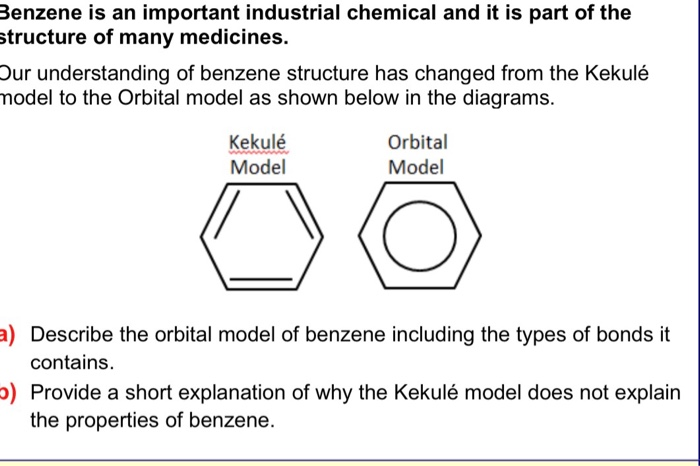 Solved Benzene is an important industrial chemical and it is | Chegg.com