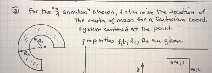 Solved for the "annulas" shown, determine the location of | Chegg.com