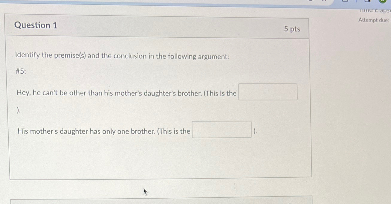 Solved Question 15 ﻿ptsIdentify the premise(s) ﻿and the | Chegg.com