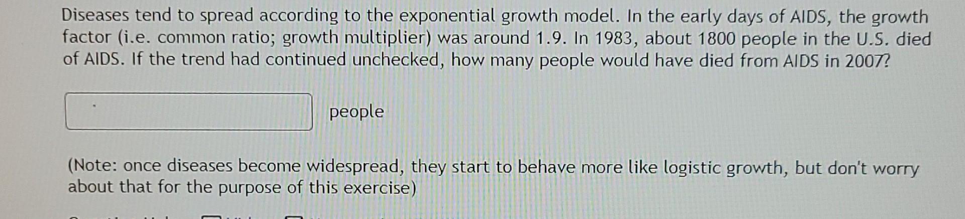 Solved A population grows according to an exponential growth | Chegg.com
