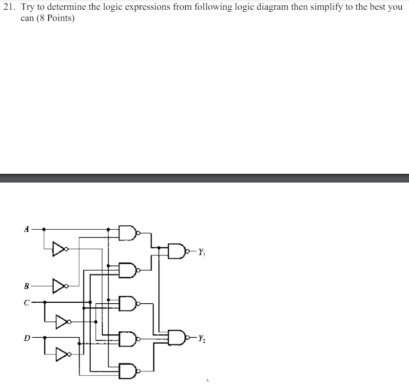 Solved Try To Determine The Logic Expressions From Following 5111