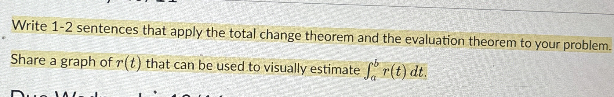 Solved Write 1-2 ﻿sentences that apply the total change | Chegg.com