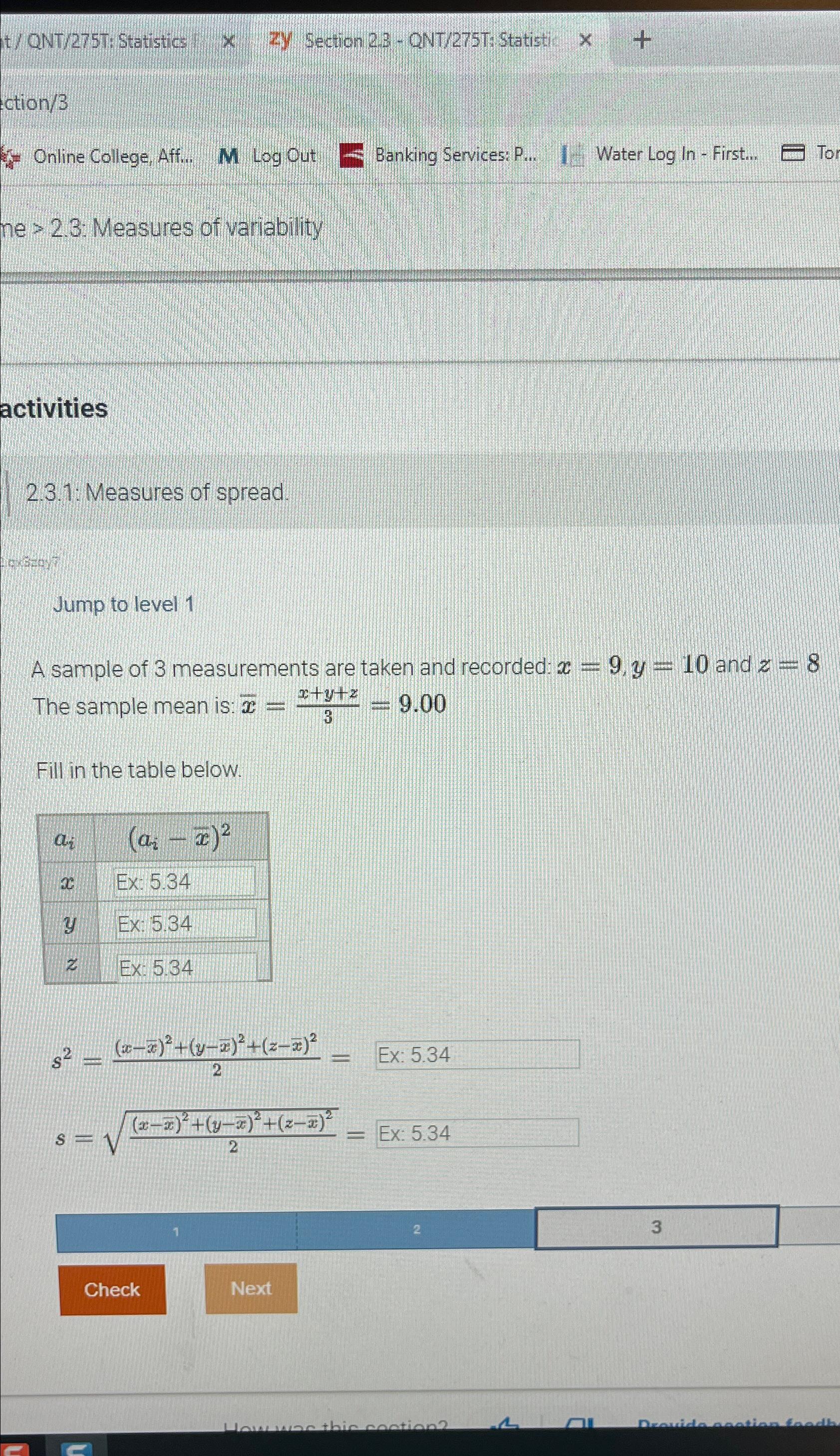 Solved QNT/275T: Statistics x 2y Section | Chegg.com