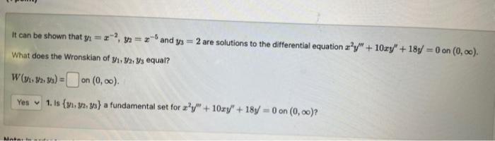 Solved It can be shown that y1=x−2,y2=x−5 and y3=2 are | Chegg.com