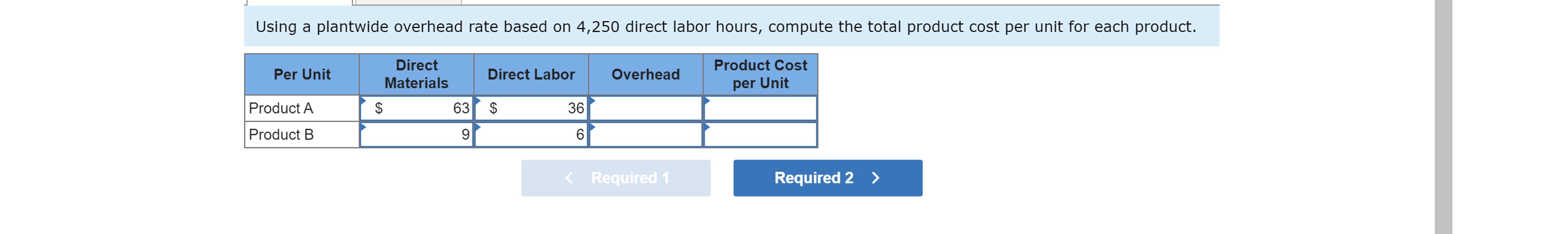 Solved Consider the following data for two products of | Chegg.com