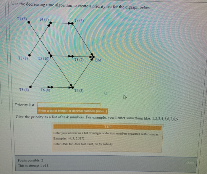 Solved I tried to put in foe example T1(6) and i know its | Chegg.com