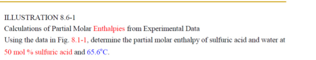 Solved ILLUSTRATION 8.6-1 Calculations of Partial Molar | Chegg.com