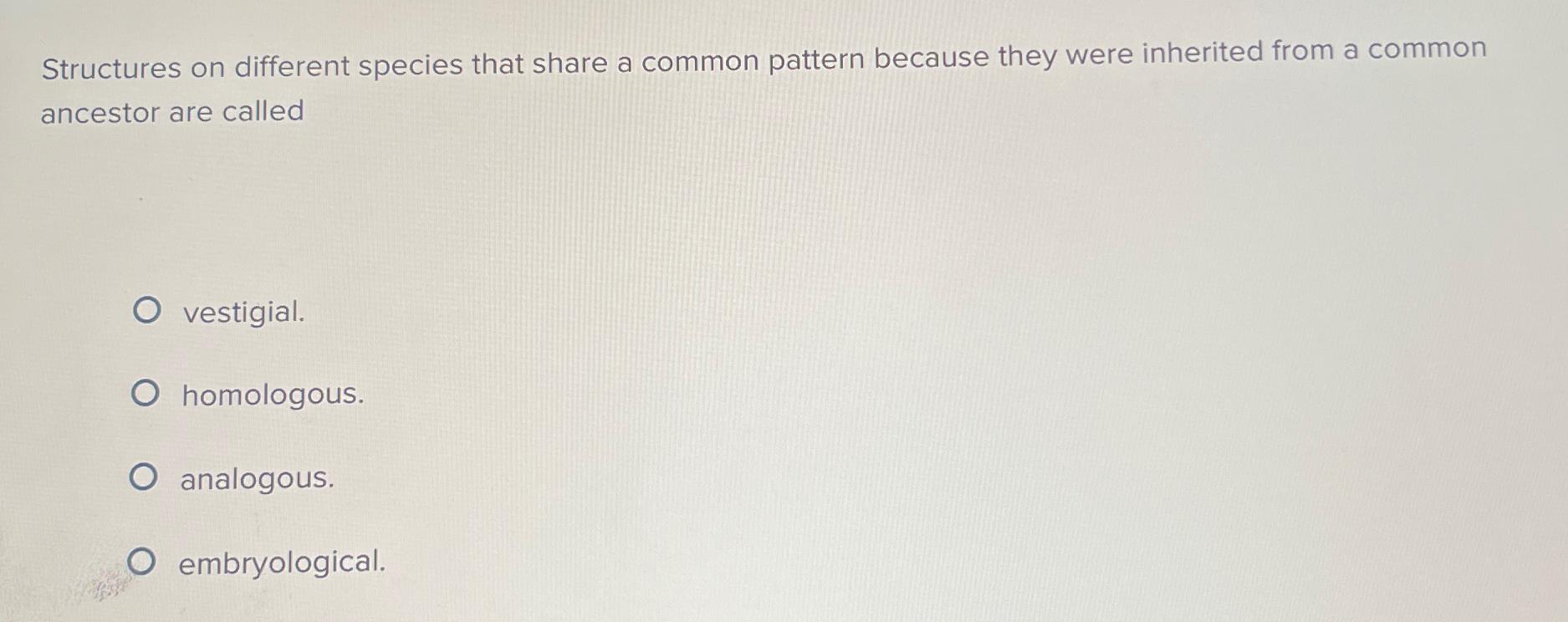 Solved Structures on different species that share a common | Chegg.com