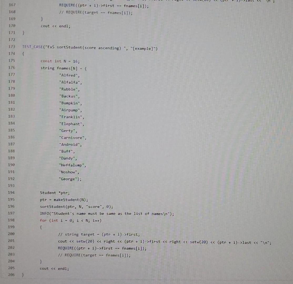Short Description. You will make the struct Student | Chegg.com