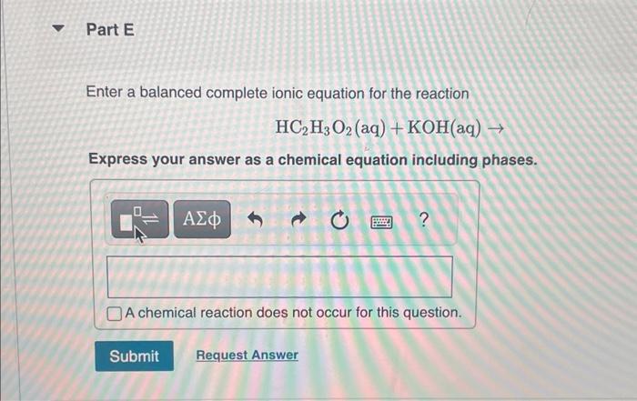 Solved Enter balanced complete ionic and net ionic equations | Chegg.com