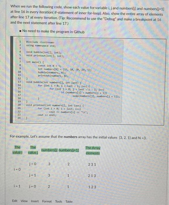 Solved When we run the following code, show each value for | Chegg.com