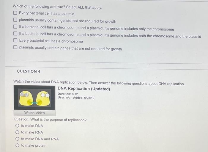 Solved Which of the following are true? Select ALL that | Chegg.com