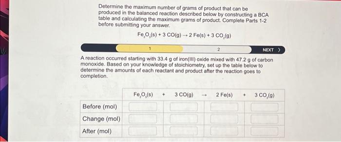Solved Determine the maximum number of grams of product that | Chegg.com