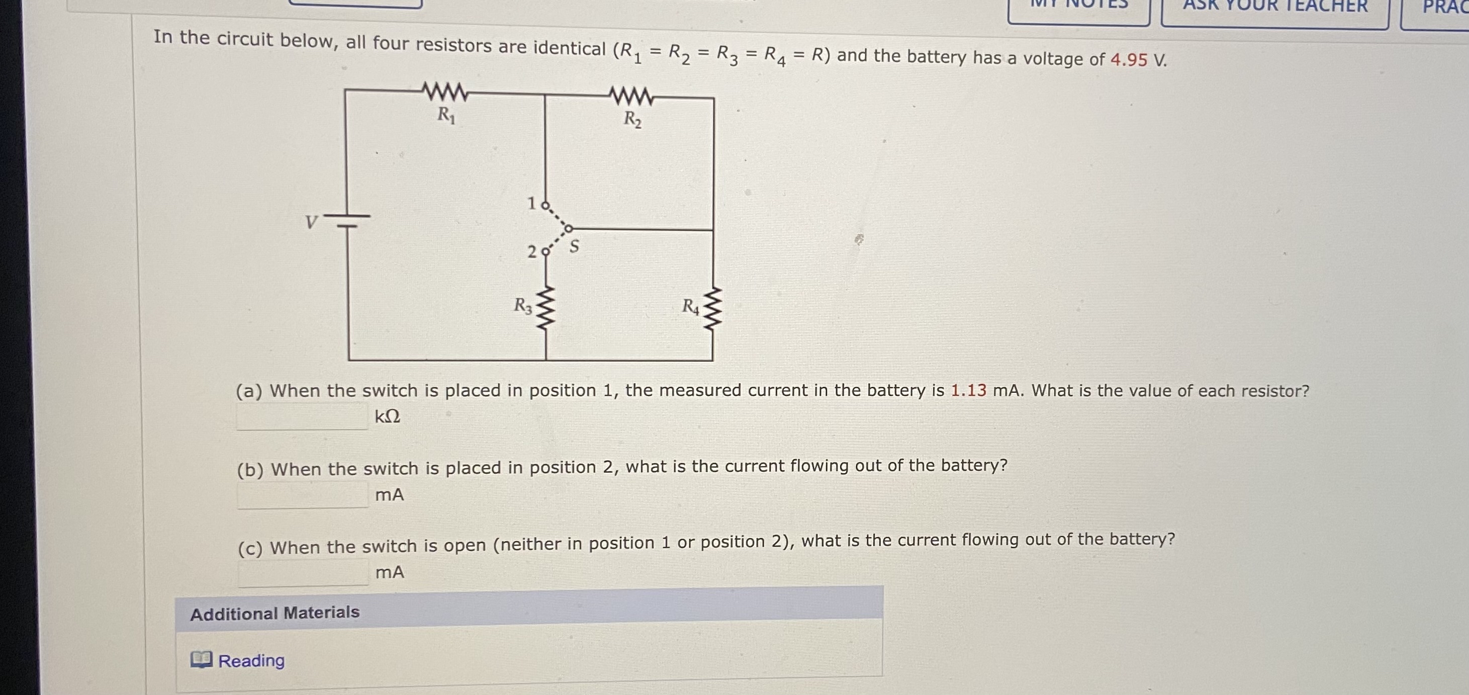 Solved In the circuit below, all four resistors are | Chegg.com