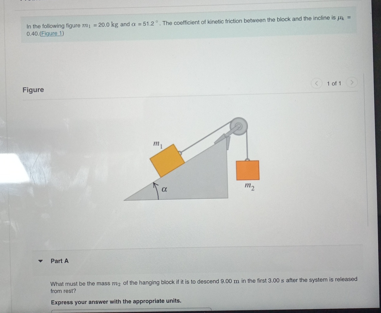 Solved by an EXPERT In the following figure m1=20.0kg ﻿and α=51.2°. ﻿The | Chegg.com
