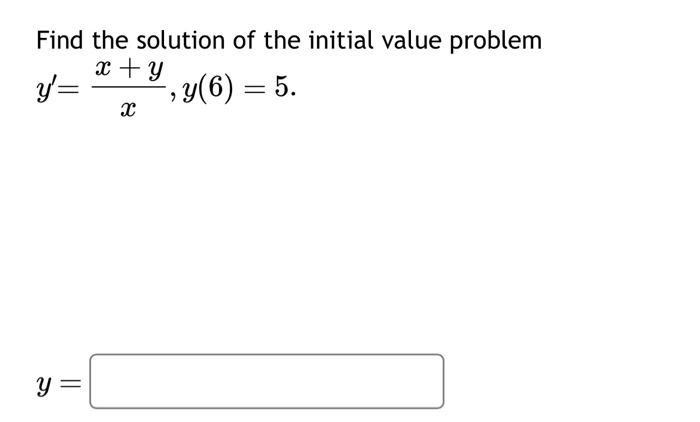 Solved Find the solution of the initial value problem | Chegg.com