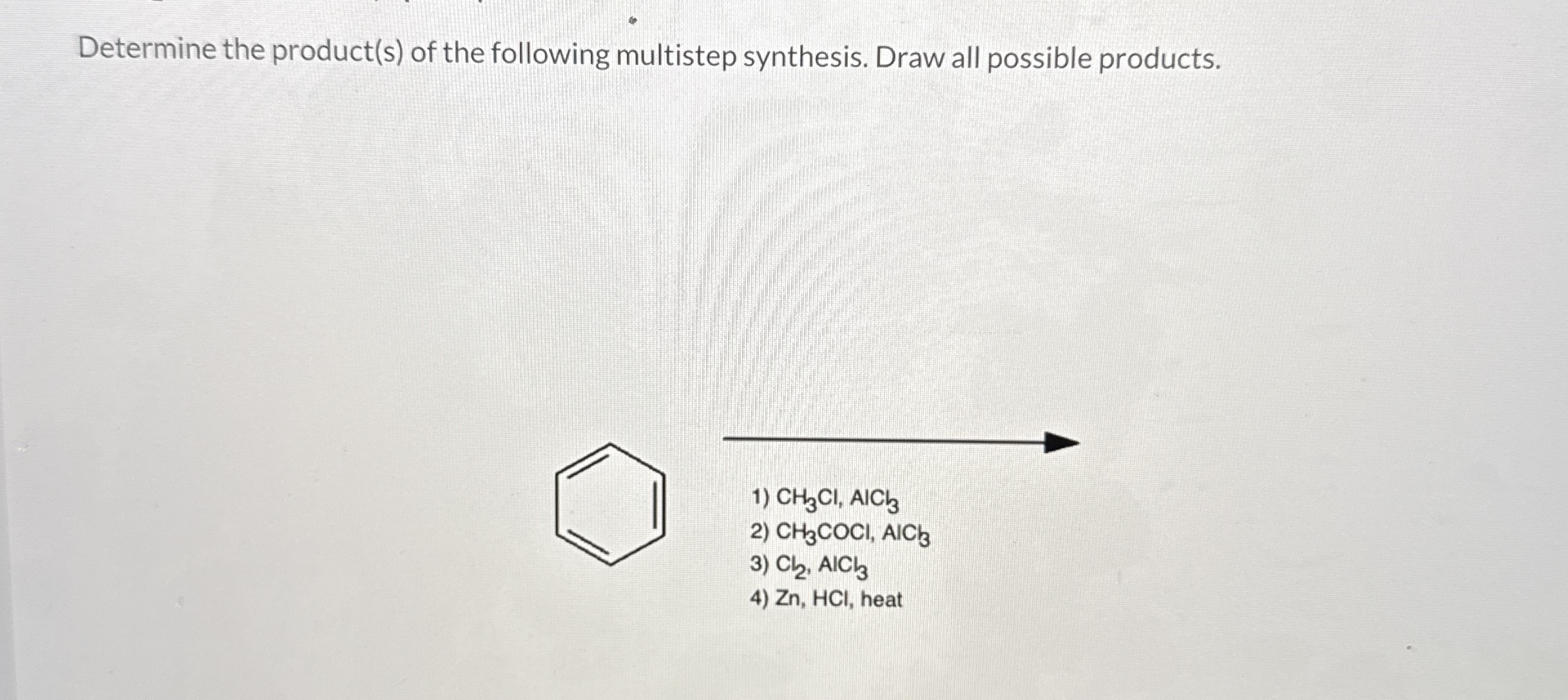 Solved Determine the product(s) ﻿of the following multistep | Chegg.com