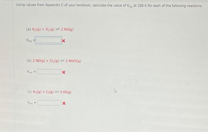 Solved Using values from Appendix C of your textbook, | Chegg.com