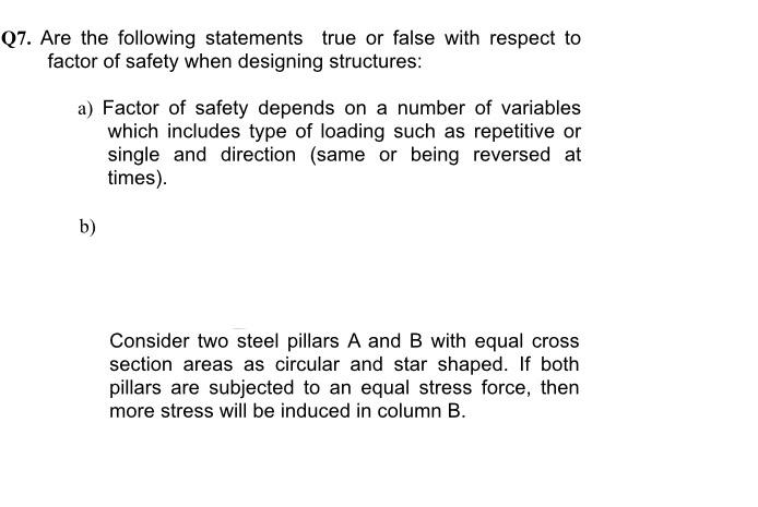 Solved Are the following statements true or false with | Chegg.com