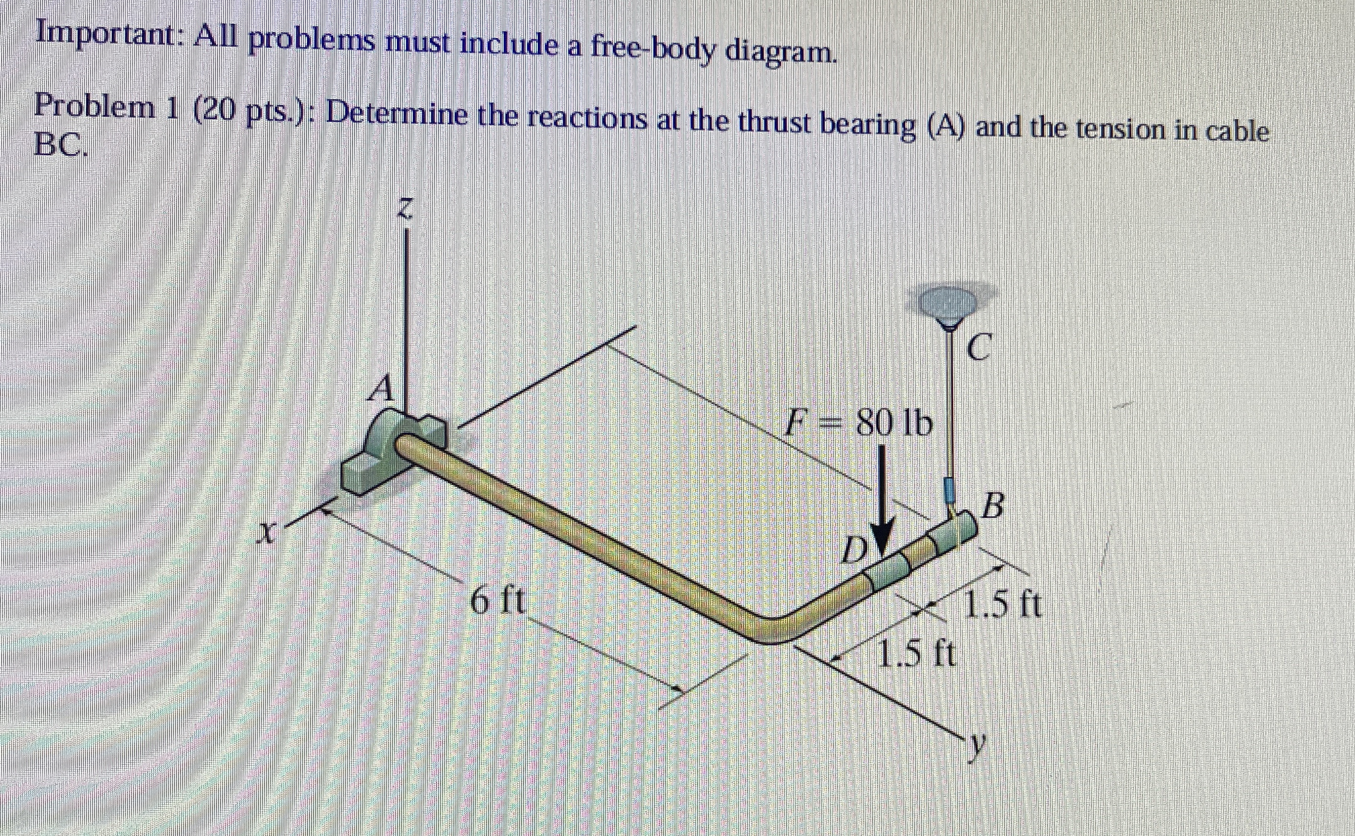 Solved Important: All problems must include a free-body | Chegg.com